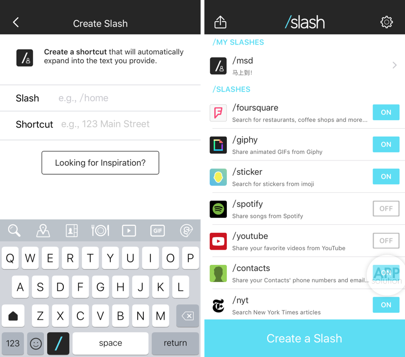 在输入法上玩搜索？它可能是最溜的一个 – Slash Keyboard #iOS | 爱范儿