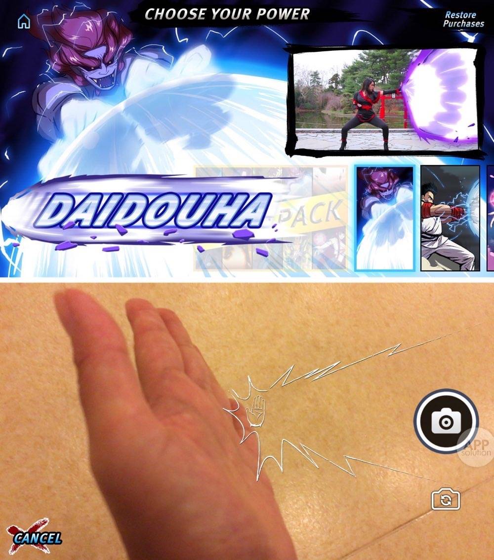 Anime Power FX : 这个 App 让你变身动画主角，发出华丽大招 #iOS | 爱范儿