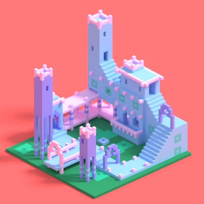 MagicaVoxel : 用它做纪念碑谷的场景，就像堆积木一样简单 #Mac #Windows | 爱范儿