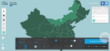 Pixel Map Generator : 做 PPT 必备！简单就能生成好看地理图表 #Web | 爱范儿
