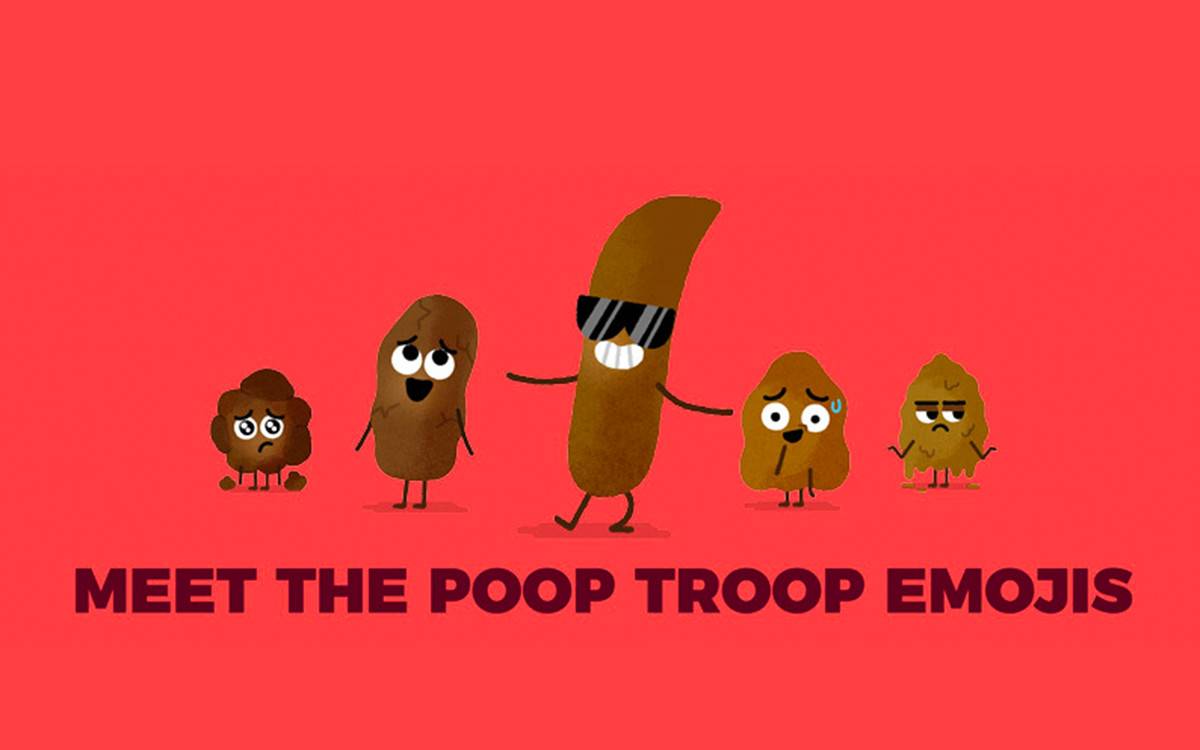 这套超萌的大便 emoji，想提醒你多关注肠道健康 | 爱范儿