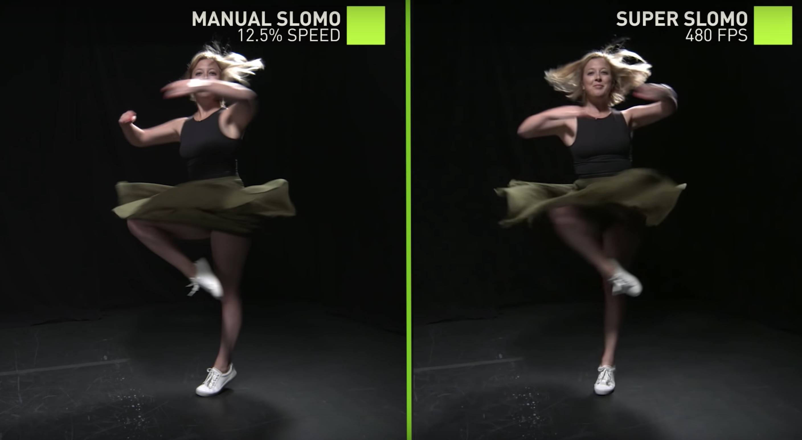 英伟达有新技术，普通视频转成慢动作视频也能顺滑如丝 | 爱范儿